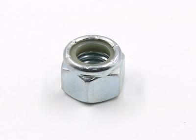 China M3-M48 Galvanized Grade-6 DIN985 Prevailing-Torque Hexagon Thin Nuts with Nylon Insert for sale