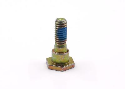 China Grade 5 Hex Head Shoulder Bolt 5/16 NC with Nyloc Nylon Torque Patch Yellow Zinc Plated for sale