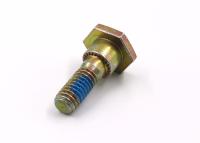 China Grade 5 Hex Head Shoulder Bolt 5/16 NC with Nyloc Nylon Torque Patch Yellow Zinc Plated for sale