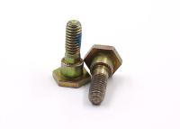 China Grade 5 Hex Head Shoulder Bolt 5/16 NC with Nyloc Nylon Torque Patch Yellow Zinc Plated for sale