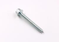 China Galvanized Hardened Indented Hexagon Flange Head  Self Tapping Screws with Cone Point for sale