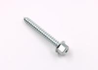 China Galvanized Hardened Indented Hexagon Flange Head  Self Tapping Screws with Cone Point for sale
