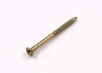 China Pozidrive Flat Cap Head Nails Screw Mild Steel Yellow Zinc Plated for Plastic Anchors for sale