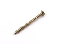 China Pozidrive Flat Cap Head Nails Screw Mild Steel Yellow Zinc Plated for Plastic Anchors for sale