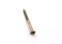 China Pozidrive Flat Cap Head Nails Screw Mild Steel Yellow Zinc Plated for Plastic Anchors for sale
