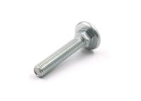 China M8x60 Hex Neck Flat Round Head Screw Phillips Drive Zinc Plated Mild Steel SAE1008 for sale