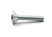 China M8x60 Hex Neck Flat Round Head Screw Phillips Drive Zinc Plated Mild Steel SAE1008 for sale
