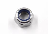 China Stainless Steel A2 Prevailing Torque Hexagon Thin Nuts Blue Nylon Insert DIN985 3mm-48mm for sale