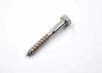 China Stainless Steel A2 Hex Head Lag Screws for Wooden Structures Installation for sale