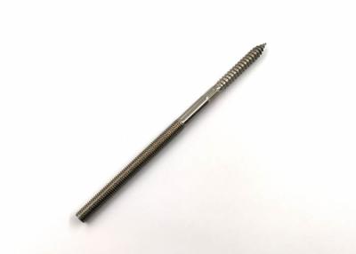 China SUS316 A4 Stainless Steel Hanger Bolts M10 x 10 Inch Metric and Wood Threads for sale