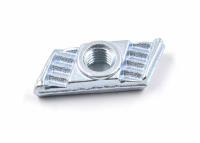 China Custom Made Mild Steel M8 Square Nut Cold Forged For Channel Steel Frames for sale