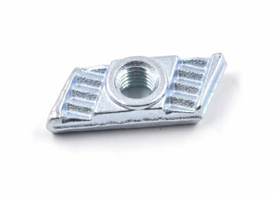 China Custom Made Mild Steel M8 Square Nut Cold Forged For Channel Steel Frames for sale