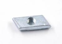 China Custom Made Mild Steel M8 Square Nut Cold Forged For Channel Steel Frames for sale