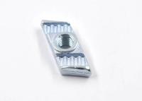 China Custom Made Mild Steel M8 Square Nut Cold Forged For Channel Steel Frames for sale