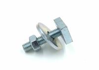 China Galavanized Mild Steel Square Head Bolts with Hex Nuts and Flat Washers for sale
