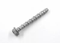 China Hardened Indented Serrated Hex Flange Head Concrete Screws 12mm x 110mm Mechanical Galvanized for sale