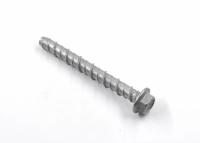 China Hardened Indented Serrated Hex Flange Head Concrete Screws 12mm x 110mm Mechanical Galvanized for sale