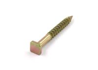 China Yellow Zinc Plated Mild Steel Square Head Concrete Nails Screws 20kg for sale