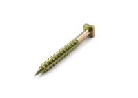China Yellow Zinc Plated Mild Steel Square Head Concrete Nails Screws 20kg for sale