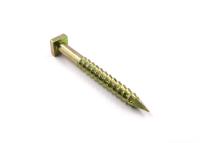 China Yellow Zinc Plated Mild Steel Square Head Concrete Nails Screws 20kg for sale