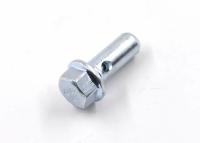 China Mild Steel Hex Flange Head Pin with Positioning Hole Zinc Plated Custom Sizes for sale
