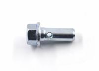 China Mild Steel Hex Flange Head Pin with Positioning Hole Zinc Plated Custom Sizes for sale