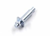 China Galvanized Custom Made Steel Pins with Straight Knurls and Positioning End for sale