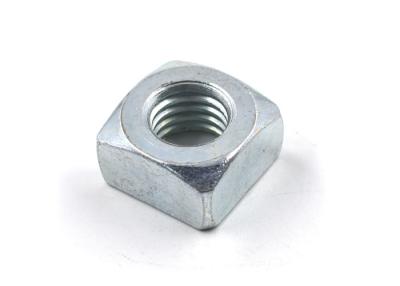 China Galvanized Steel Square Nuts DIN557 M5-M20 Mild Steel ML08 Finish for sale
