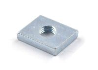 China Custom-made Galvanized Square Mild Steel Nuts M6 carbon steel nuts for sale