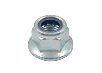 China Galvanized DIN6926 Prevailing Torque Hexagon Flange Nut with Nylon Inserts Grade 10 for sale