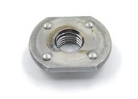 China Plain Mild Steel T Weld Nuts 4 Projection Points M6 M8 M10 M12 for Automotive Industrial Use for sale