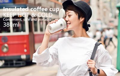 China Pink BSCI 380ml Vacuum Insulated Stainless Steel Travel Mug for sale