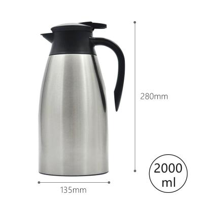 China Leak Proof Stainless Steel 68 Ounce Vacuum Insulated Teapot for sale