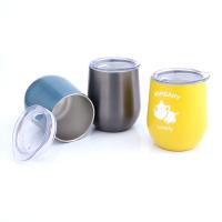 China LFGB 7 Ounce 98x77mm Double Wall Insulated Wine Tumbler for sale