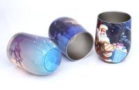 China 0.5L Double Wall Egg Shape Stainless Steel Vacuum Flask for sale