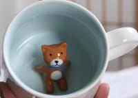 China Single Layer White 3D Promotional Ceramic Coffee Mugs for sale