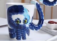 China Supermarket 450ml Hippocampus 3D Ceramic Mugs for sale