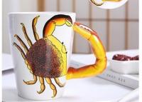 China Supermarket 450ml 15 Oz 9cmx11cm 3D Ceramic Mugs for sale