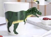 China Three Dimensional Animal Handle Dinosaur 3D Ceramic Mugs for sale
