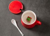 China Single Layer 3D 350CC Christmas Pottery Mugs for sale