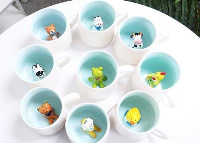 China 13.5x8.5x8cm Single Layer 3D Plain Porcelain Mugs for sale