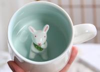 China Cartoon Glaze Animal 3D Personalised Ceramic Mugs for sale
