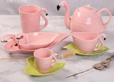 China Promotional LFGB Nordic Style Flamingo Tea Set for sale