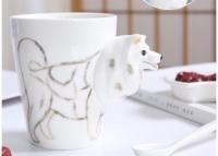China Gift 15 Onuce Cartoon Bulldog Ceramic Drinking Cups for sale