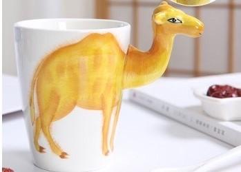 China Restaurant 9cmx11cm 450ml Camel Shaped Mug for sale