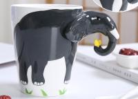 China Hand Printed 15 Ounce 3D Ceramic Reusable Coffee Cup for sale