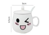China Fashionable Mugs Ceramic Gift Custom Color Ceramic Mug Expression Printing Mug for sale