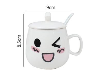 China Fashionable Mugs Ceramic Gift Custom Color Ceramic Mug Expression Printing Mug for sale