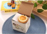 China Yellow Duck 12 Oz single layer Mug With Spoon And Lid for sale