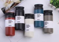 China Portable Sports Outdoor Ceramic Mug Stainless Steel Thermos Cups Double-Walled Thermal Cup for sale